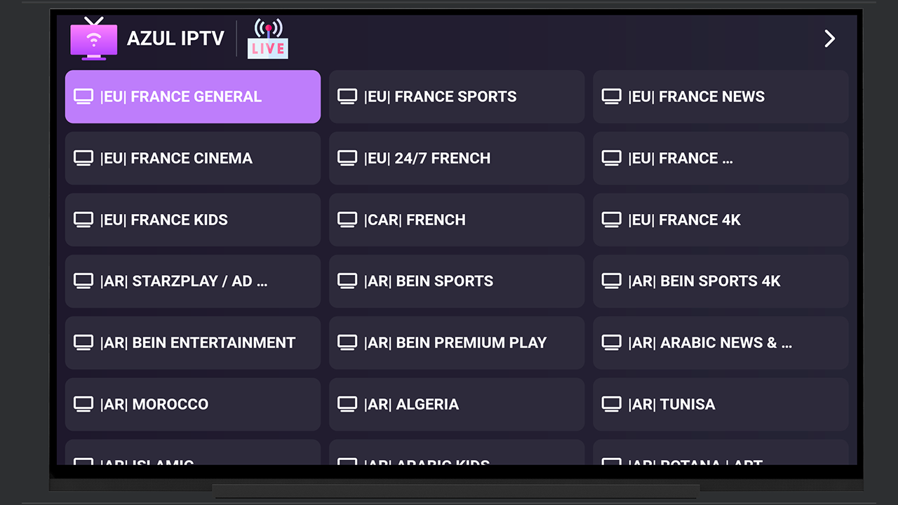 AZUL IPTV XTREAM, Multiple Format, Flutter AppMobile & Android TV, Admob by Azul_Mouad
